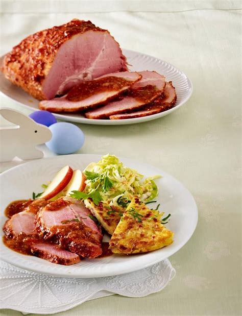 Glasierter Osterschinken Und Spitzkohlsalat Rezepte Spitzkohlsalat Essen Für Besondere Anlässe
