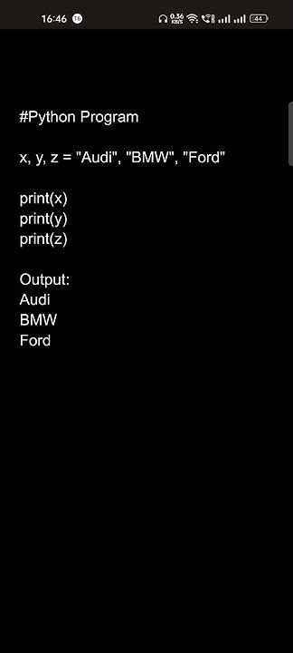 Python Programming Multiple Variables Youtube