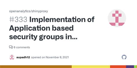 implementation of application based security groups in shinyproxy