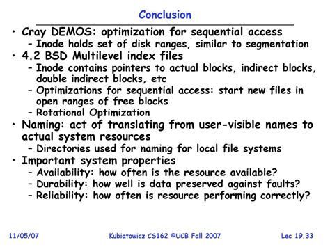 Cs162 Operating Systems And Systems Programming Lecture 19 File Systems