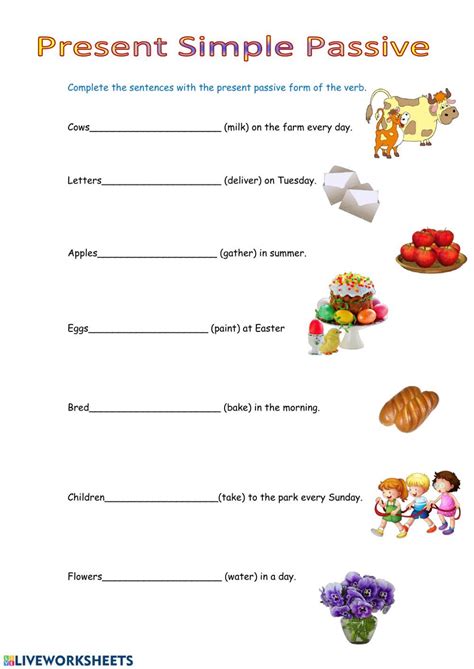 Passive Voice Present Simple Worksheet Artofit