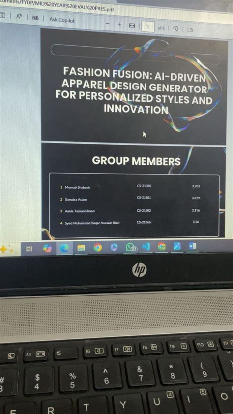 Meerab Shabeeh On Linkedin Fydp Ai Fashiondesign Teamwork Python