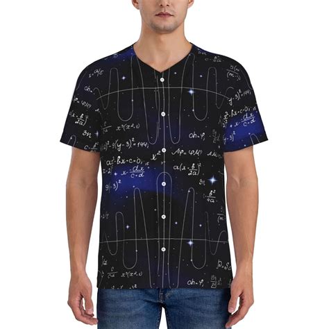 Derioi Mathematica Science For Mens Baseball T Shirt Short Sleeves