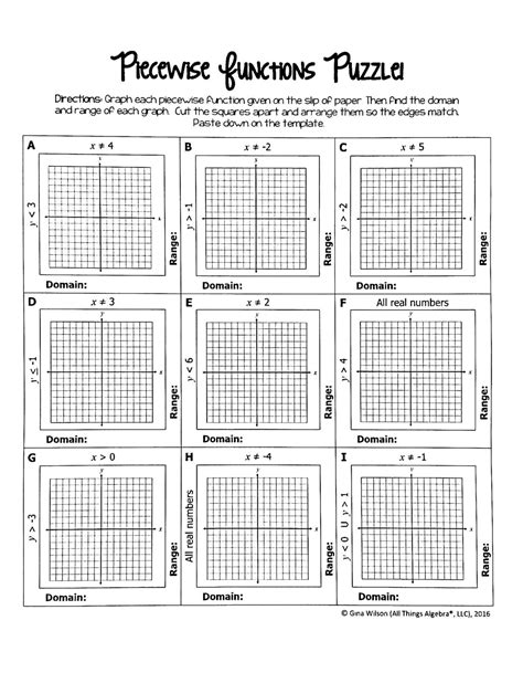 5 3 Piecewise Functions Puzzle Finding Domain And Range Studocu