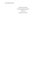 Programming Assignment Unit Use Docx Running Head CS University Of The People Unit