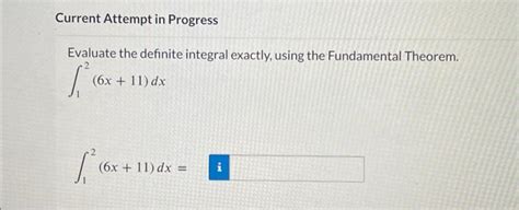 Solved Evaluate The Definite Integral Exactly Using The