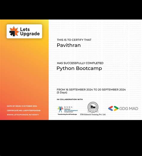 pavithran j on linkedin python letsupgrade continuouslearning
