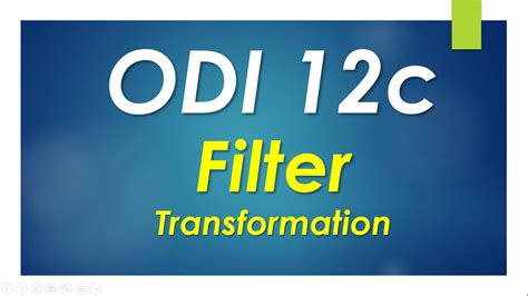 ODI 12c Tutorial How To Implement Filter Condition In ODI 12C Mapping YouTube