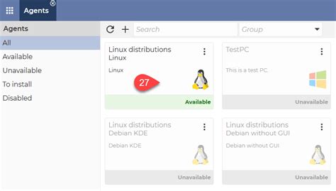 Linux Install The Agent With Credentials Console Dwservice Docs