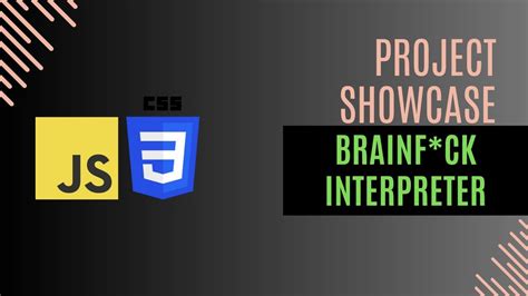 project showcase brainf ck interpreter youtube