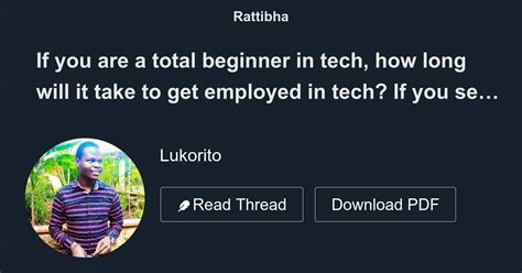 If You Are A Total Beginner In Tech How Long Will It Take To Get