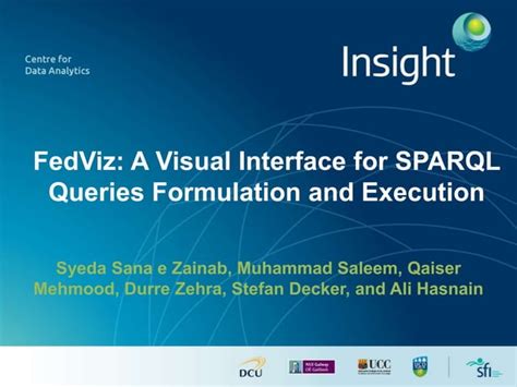 Fedviz A Visual Interface For Sparql Queries Formulation And Execution Ppt