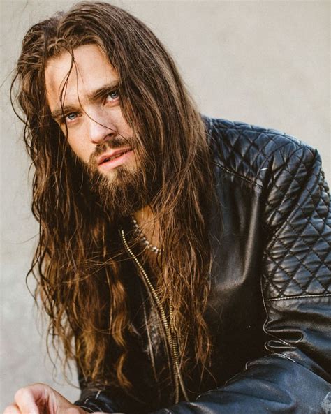 Pin By Ashley Macfarlane On Hot Metal Heads Guys With Long Hair Beards