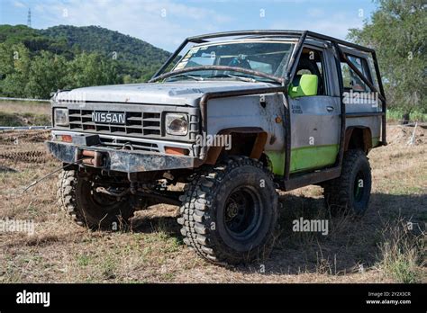 Detail Of An Old 4x4 Nissan Patrol Series 160 Third Generation Super