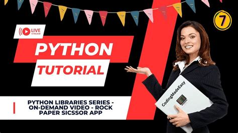 Python Tutorial ROCK PAPER SCISSOR GUI APP Tkinter Library Python For Beginners Python