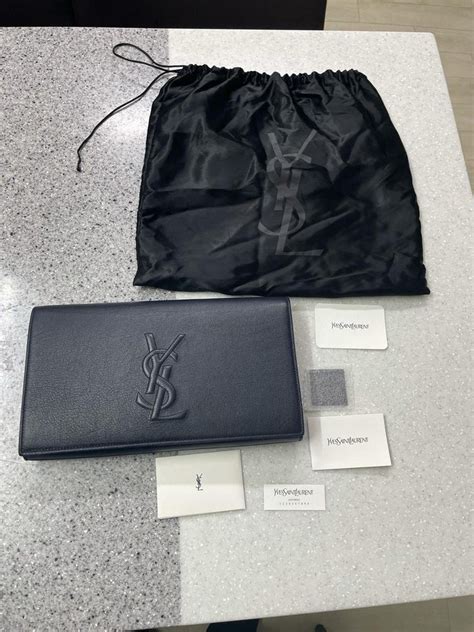 입생로랑 벨드쥬르 네이비 클러치백 세컨웨어 헬로마켓