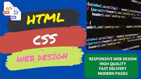 Do Html And Css On Your Website Design By Tanvir00001 Fiverr