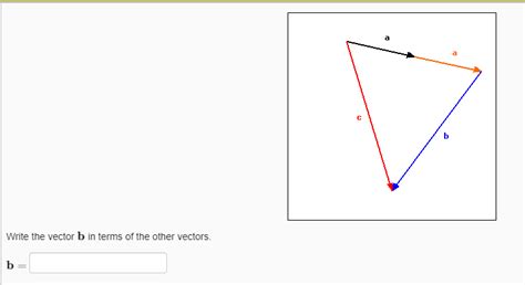 Solved a с Write the vector a in terms of the other vectors Chegg