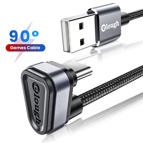 USB Type C Cable 2 4A 90 Degree Elbow Games Charge Wire Mobile Phone Data Wire USB C Cable