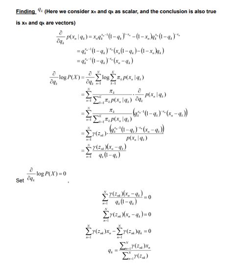 Solved A Bernoulli Mixture Model BMM Is A Probabilistic Chegg