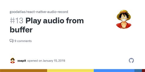 Play Audio From Buffer Issue Goodatlas React Native Audio Record GitHub
