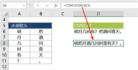 常规函数 concat函数，批量连接多个区域的数据 字符串 知乎