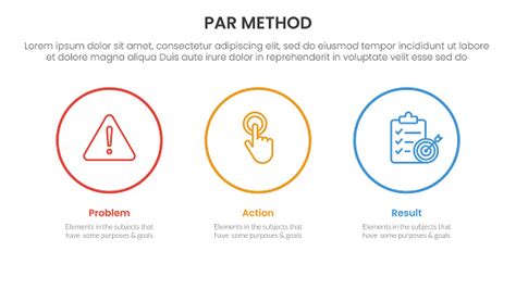 Par 방법 인포 그래픽 슬라이드 프리젠 테이션을위한 큰 원 윤곽선이있는 3 점 건축물에 대한 스톡 벡터 아트 및 기타 이미지 건축물 균형 기술 Istock