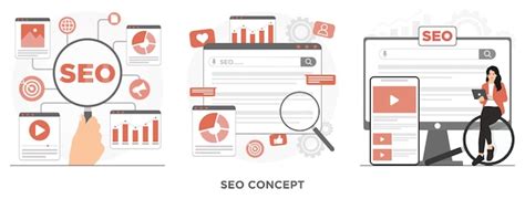 Premium Vector Flat Vector Seo Analytics Concept Illustration