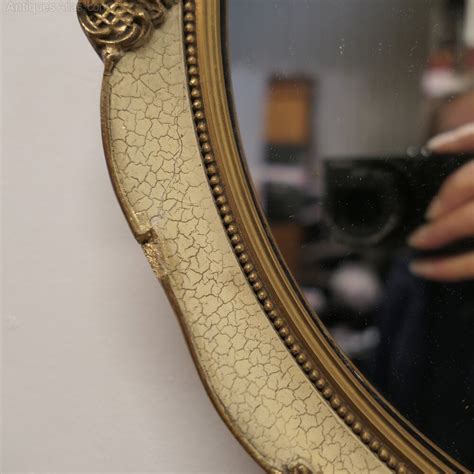 Antiques Atlas Pair Of French Gilt And Cream Crackle Finish Mirrors