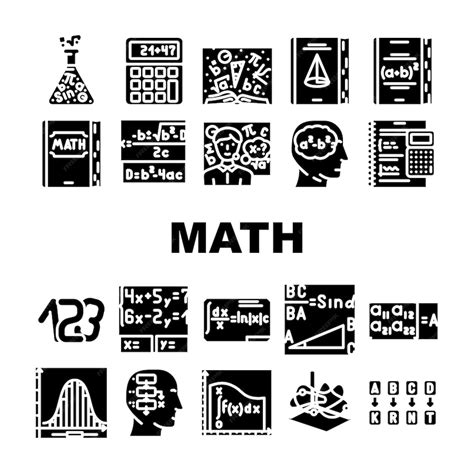 Premium Vector Math Science Education School Icons Set Vector Physics