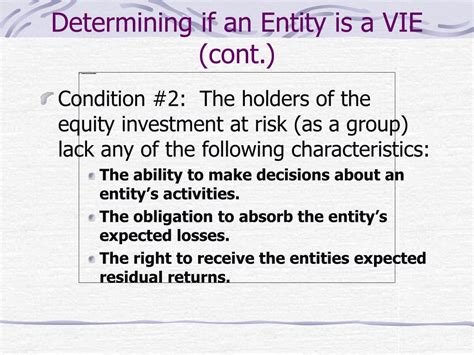 ppt variable interest entities powerpoint presentation free download