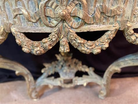 Proantic Console Datant Du18e Siècle Louis Xv Transition Avec Marbre