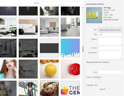 Adding Images To A Gallery Sorting Editing Thegem Wordpress Woocommerce Theme Documentation