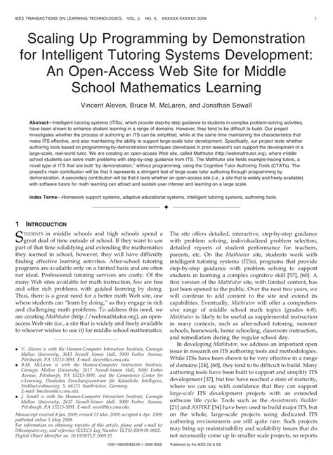 Pdf Scaling Up Programming By Demonstration For Intelligent Tutoring