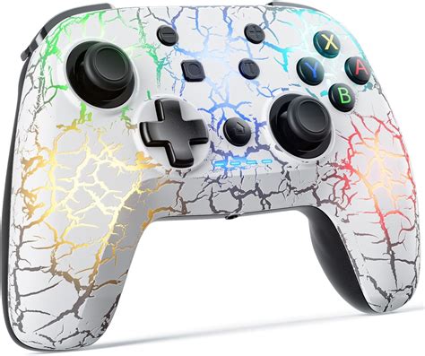 Wireless Pro Controller For Nintendo Switch With Adjustable LED Turbo Macro Vibration Motion