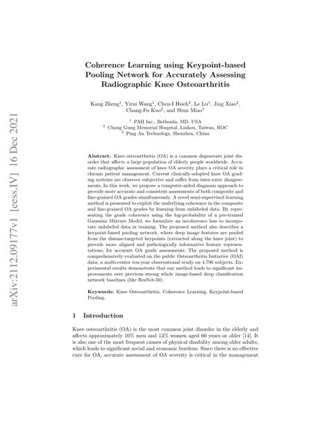 Pdf Coherence Learning Using Keypoint Based Pooling Network For Accurately Assessing