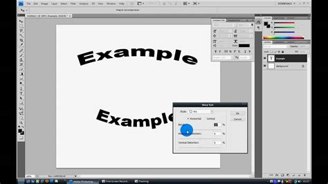 How To Warp Text In Photoshop CS YouTube