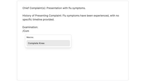 Lyrebird Health Macros Manual