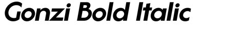 Gonzi Bold Italic Fuente Webfont And Desktop Myfonts
