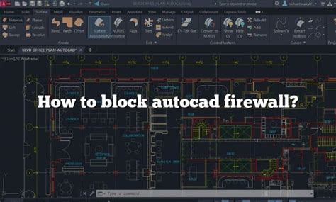 How To Block Autocad Firewall