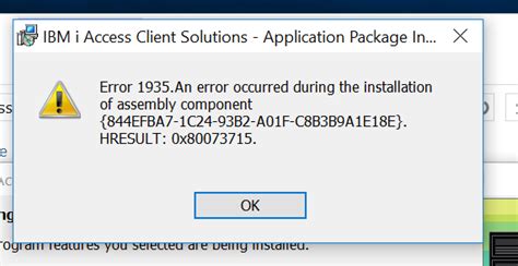 Iseries Client Solution Error 1935 Software Spiceworks Community