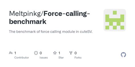 Github Meltpinkgforce Calling Benchmark The Benchmark Of Force