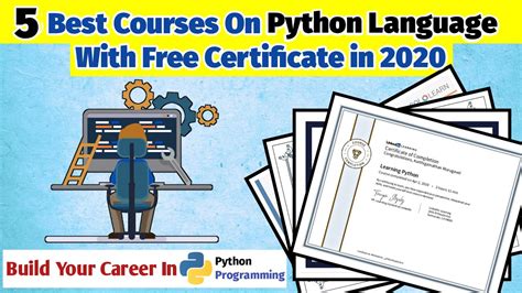 Top 5 Free Online Course Of Programming Language On Python With Free Certificates YouTube