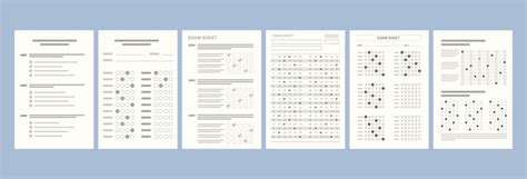 Test Papers Royalty Free Vector Image Vectorstock