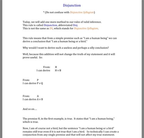 Solved Disjunction Do Not Confuse With Disjunctive