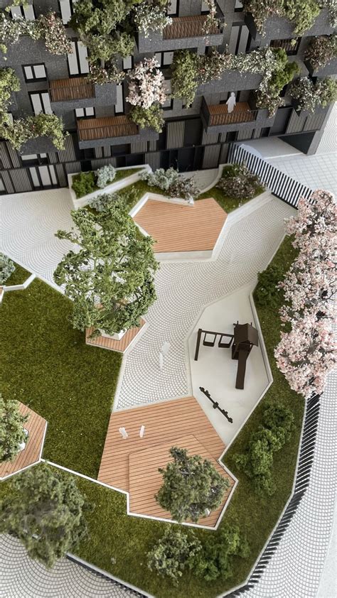 A 1 100 Oneoff Architectural Model Of Bosconavigli Milano Landscape Architecture Design