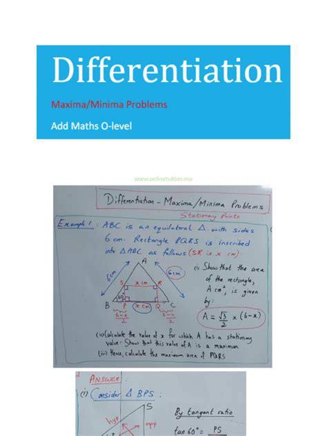 Max Min Problems Pdf