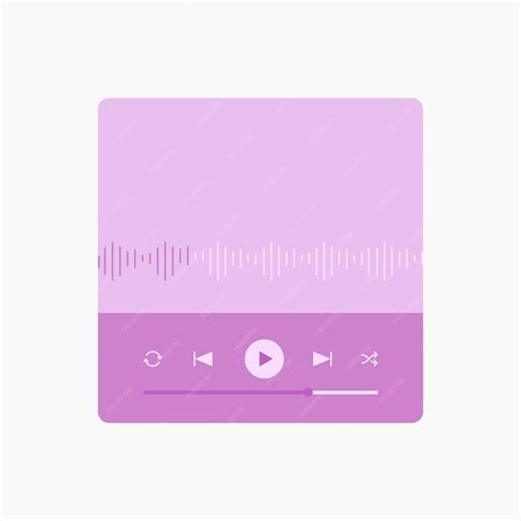 Premium Vector Music Player Interface Element