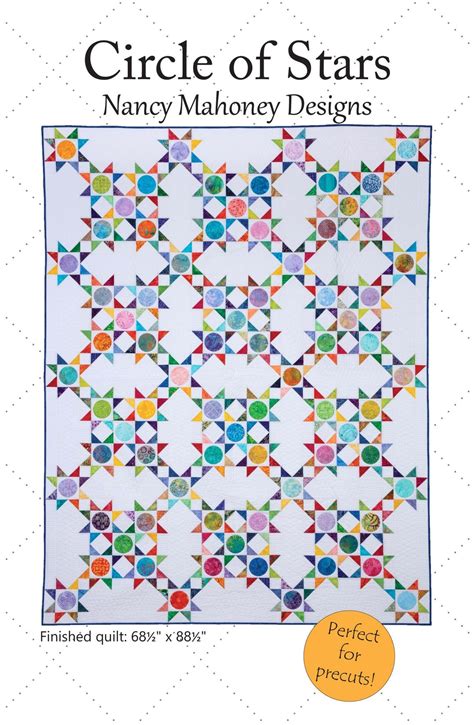 Circle Of Stars Quilt Pattern Paper Copy Etsy