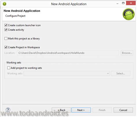 guía definitiva para crear aplicaciones android con eclipse desde cero
